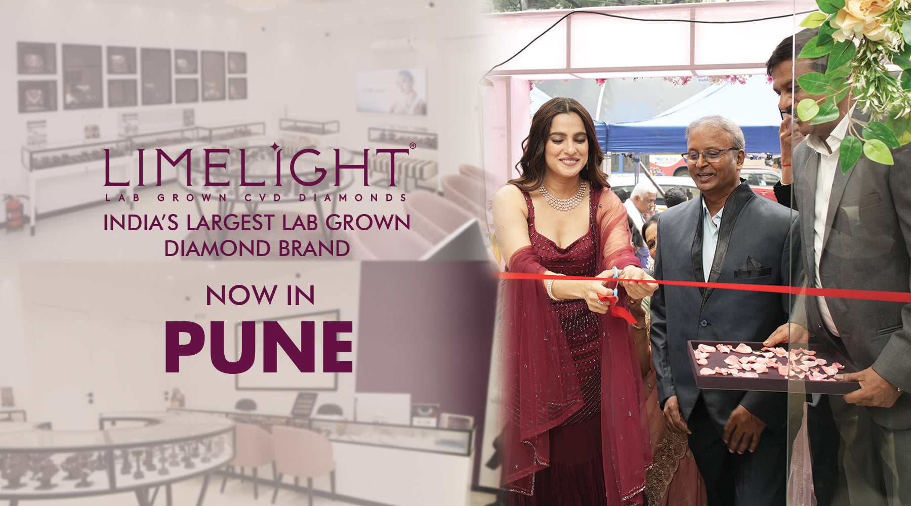 Limelight Diamonds' First Pune Store Launched by Priya Bapat