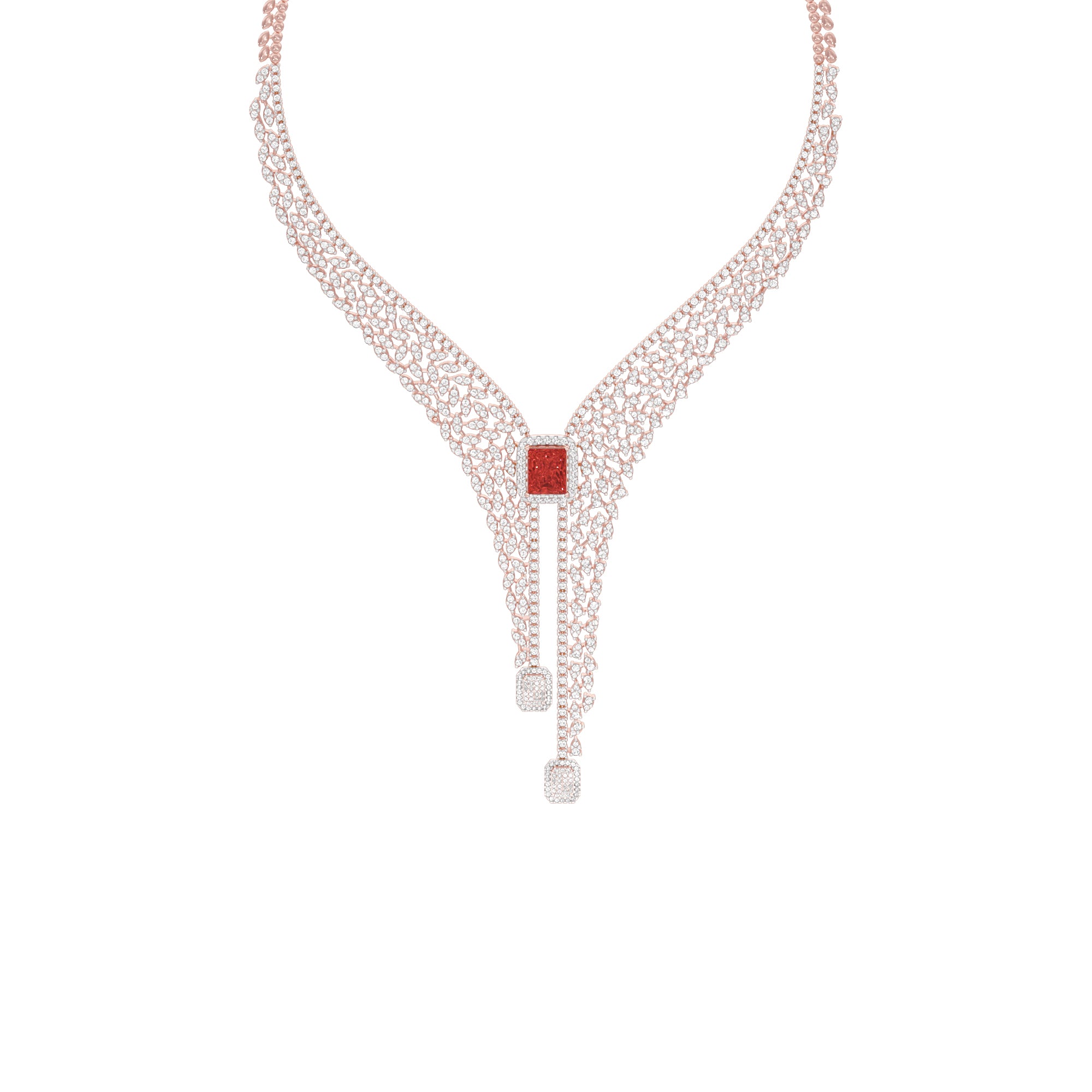 Crimson Frost Diamond Necklace – Limelight Diamonds