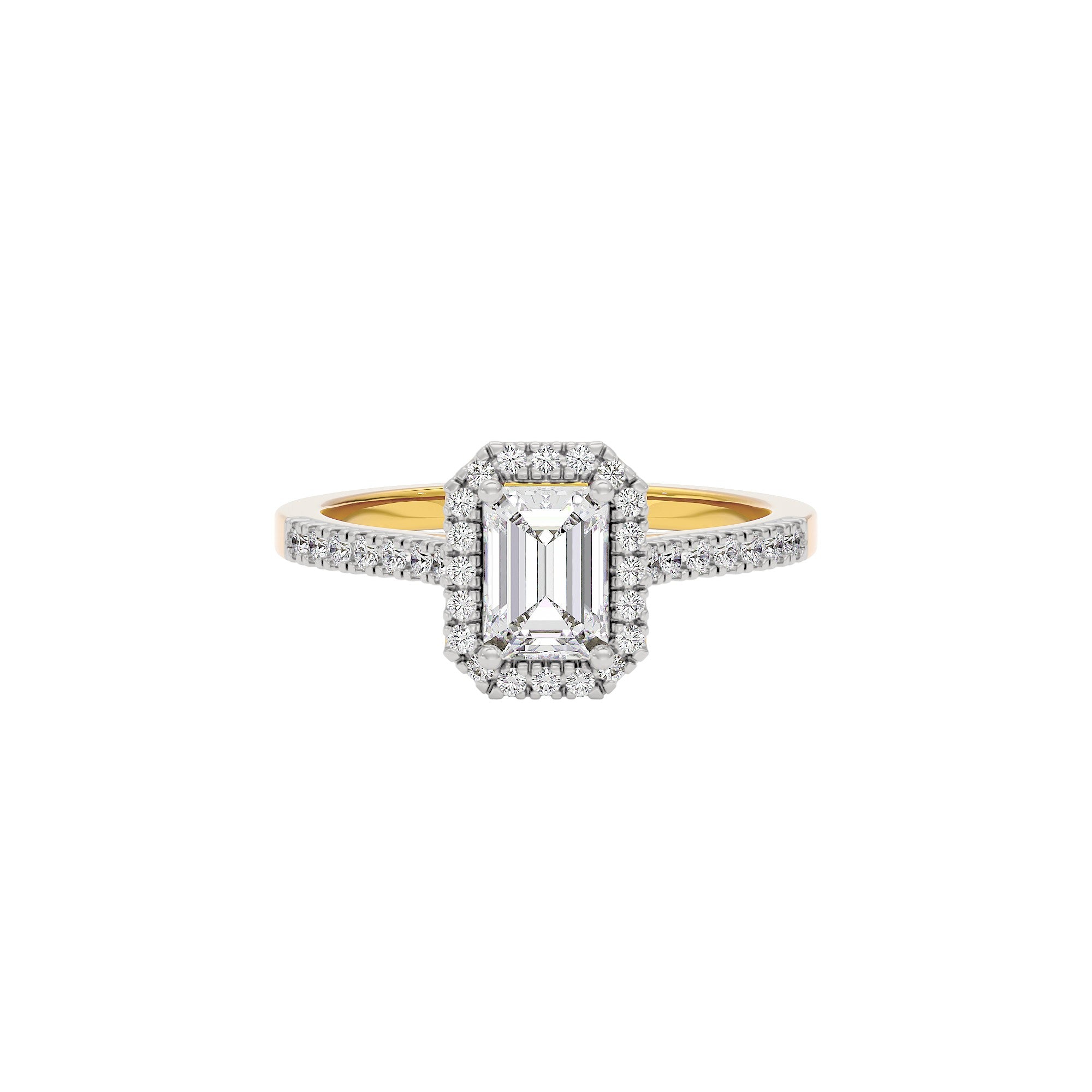 Luminere Engagement Emerald Diamond Ring – Limelight Diamonds