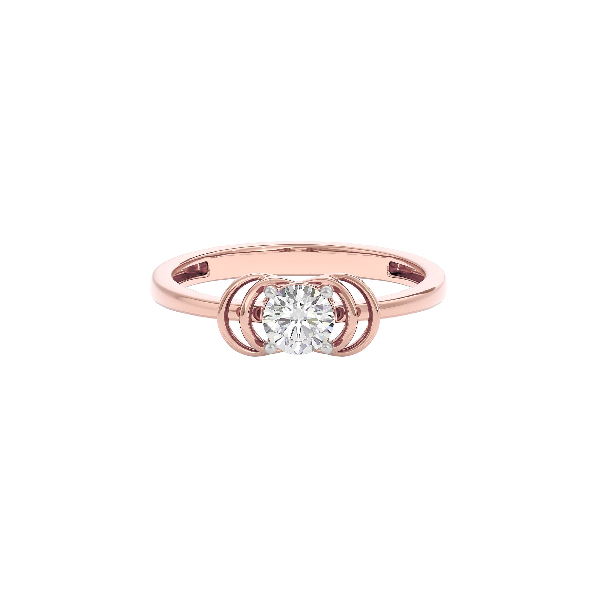 Radiant Orbit Diamond Ring – Limelight Diamonds
