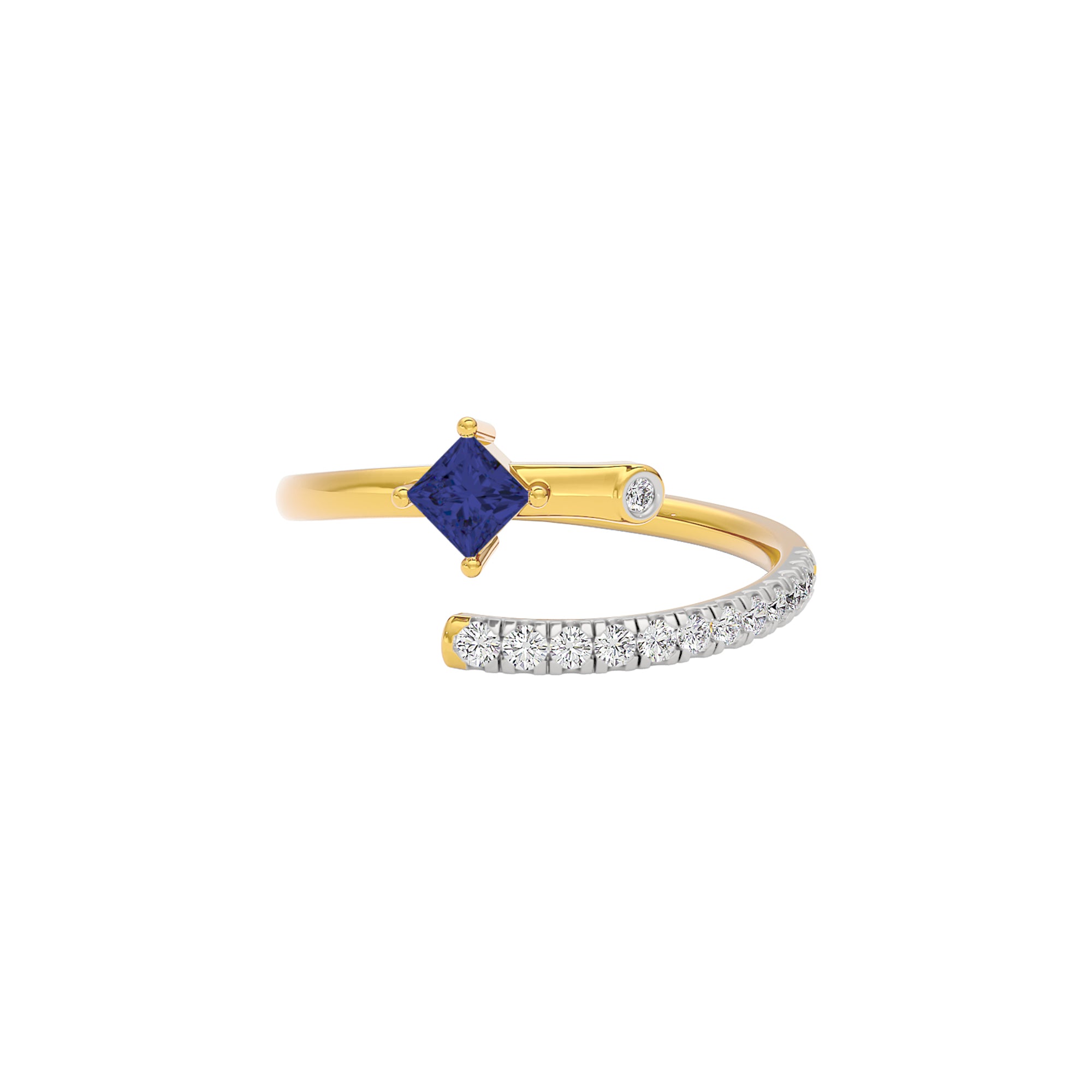 Indigo Edge Princess Diamond Ring – Limelight Diamonds