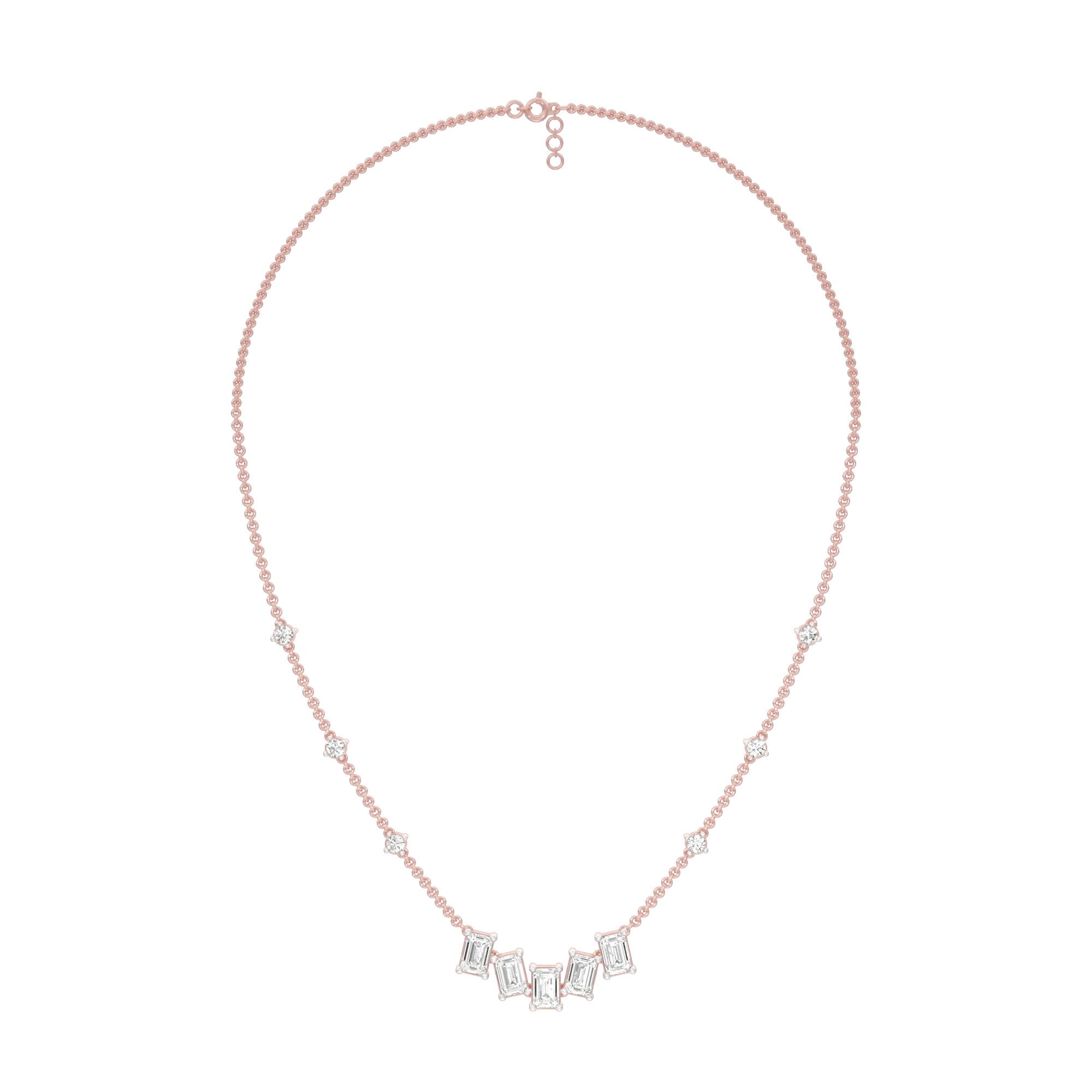Uneven Clusters Diamond Necklace – Limelight Diamonds