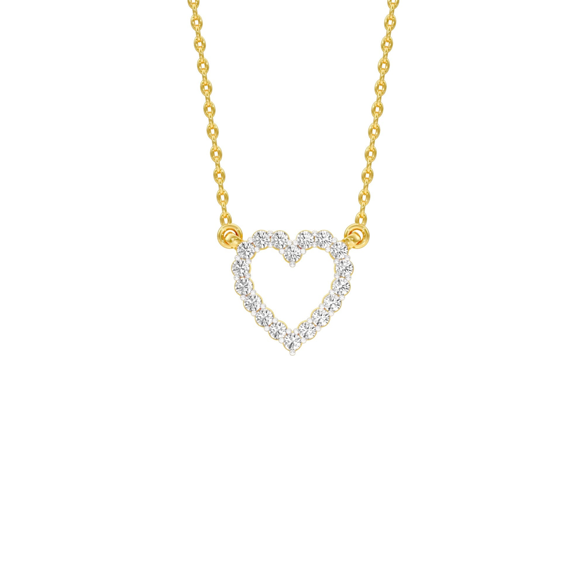 Limelight Heart Diamond Chain Necklace – Limelight Diamonds