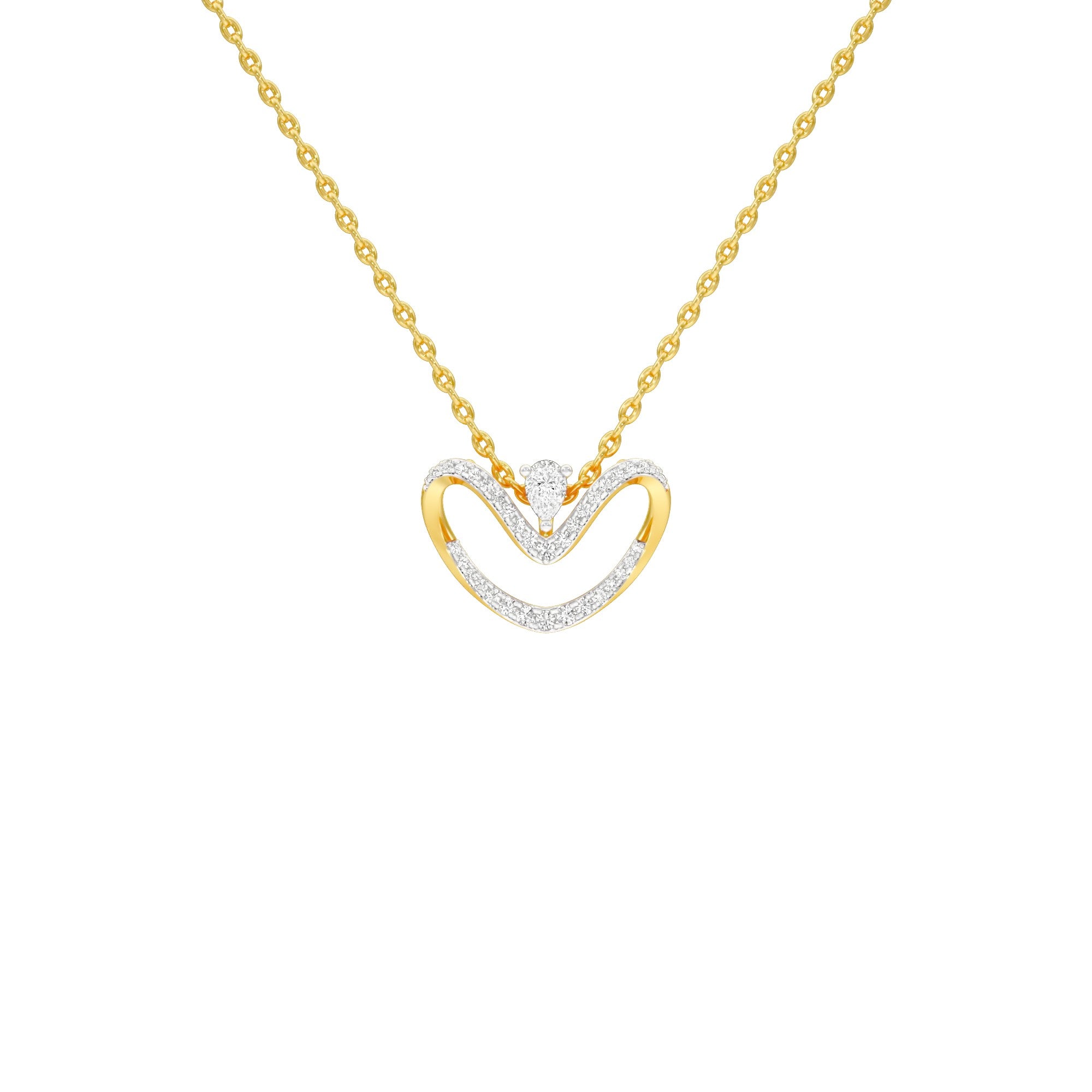 The Love Pulse Diamond Chain Necklace – Limelight Diamonds