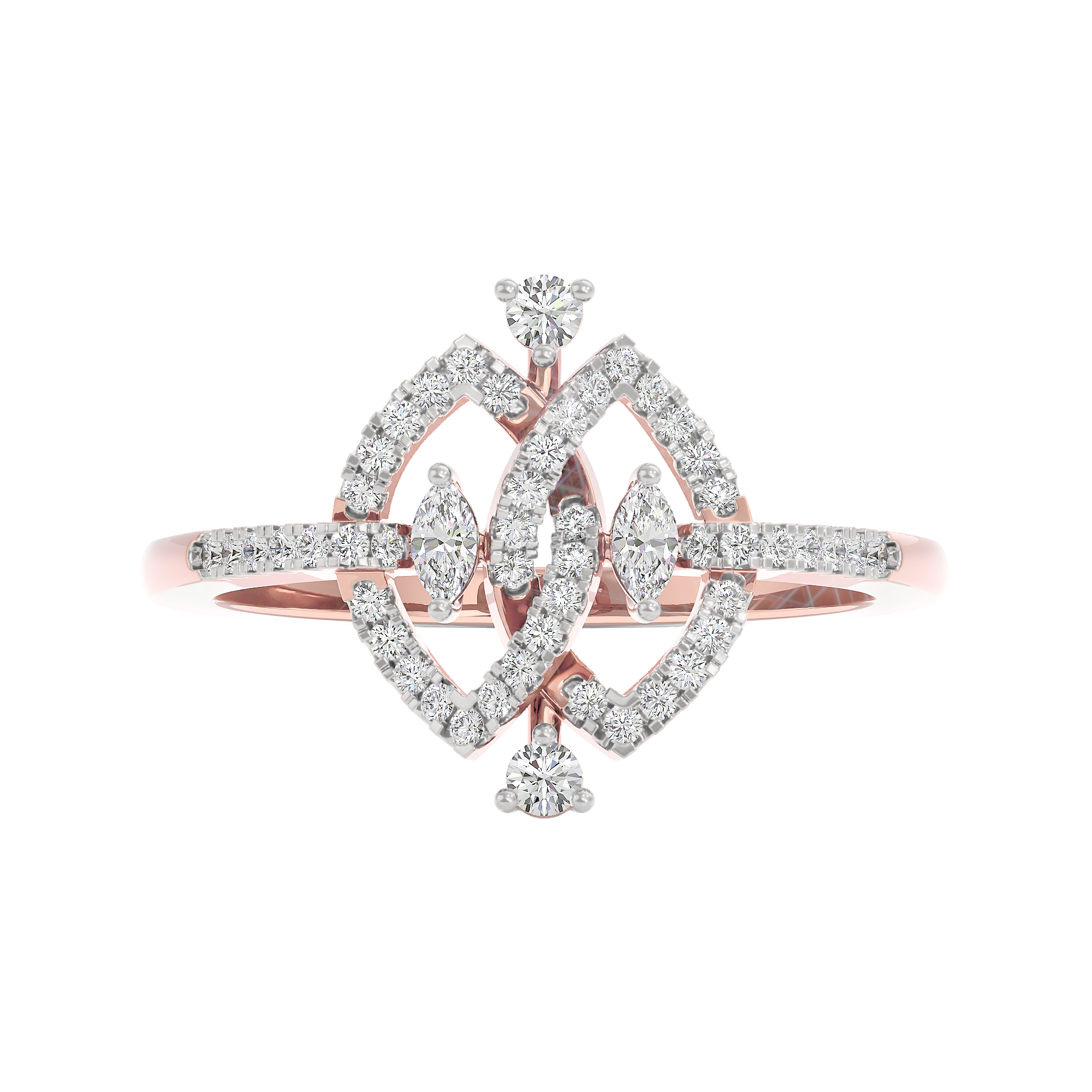 Sparkling Duo Diamond Ring – Limelight Diamonds